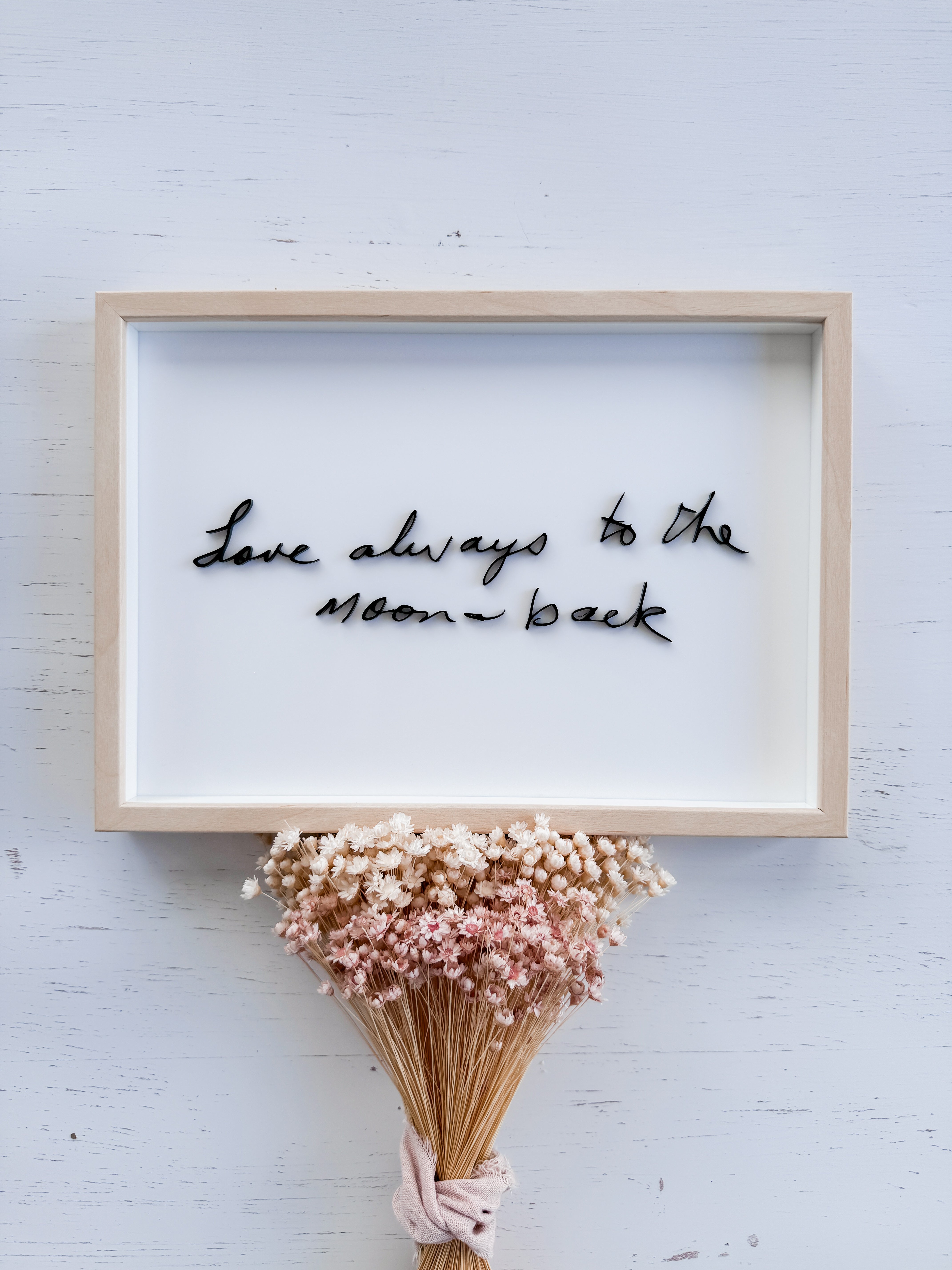 Traced handwriting frame – The Finer Detail by Kim